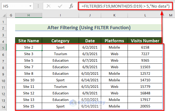 如何在 Excel 中应用多个筛选器：6 种方法 - 知猫指南