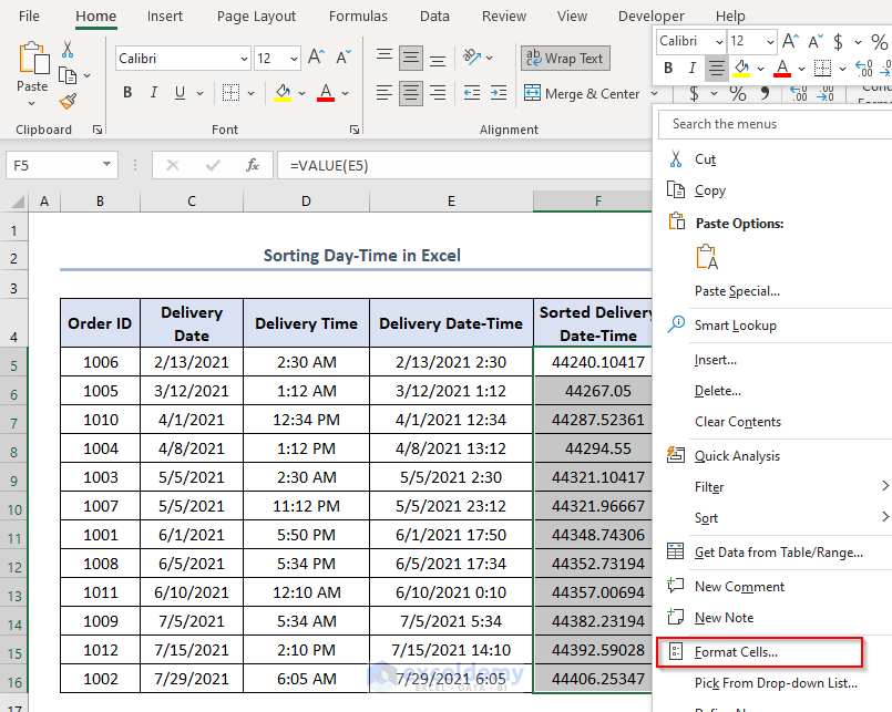 如何在 Excel 中按日期和时间排序（4 个有用的方法） - 知猫指南