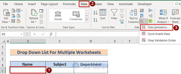 如何从 Excel 中的另一个工作表创建下拉列表 - 知猫指南