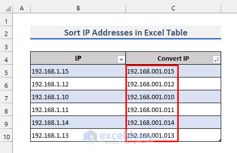 如何在 Excel 中对 IP 地址进行排序 - 6 种方法 - 知猫指南