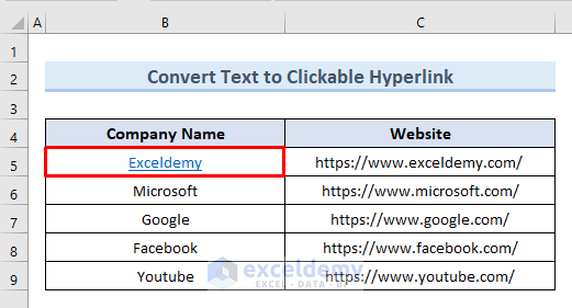 如何在 Excel 中将文本转换为超链接（5 种方法） - 知猫指南