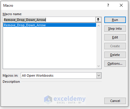 删除 Excel 中的下拉箭头：6 种方法 - 知猫指南