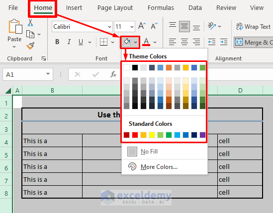 如何在 Excel 中更改背景颜色（6 种简单方法） - 知猫指南