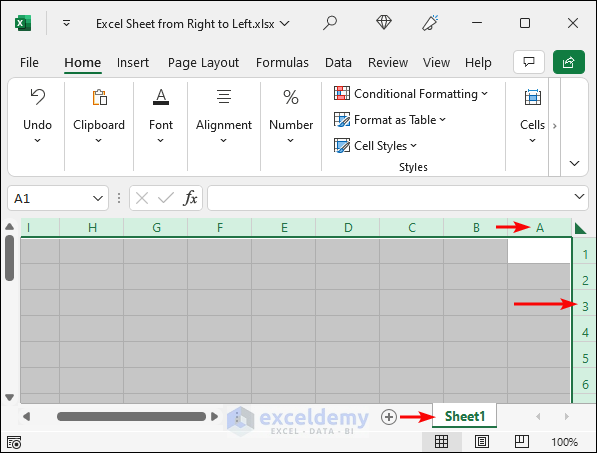如何将 Excel 工作表方向从右向左更改（4 种方法） - 知猫指南